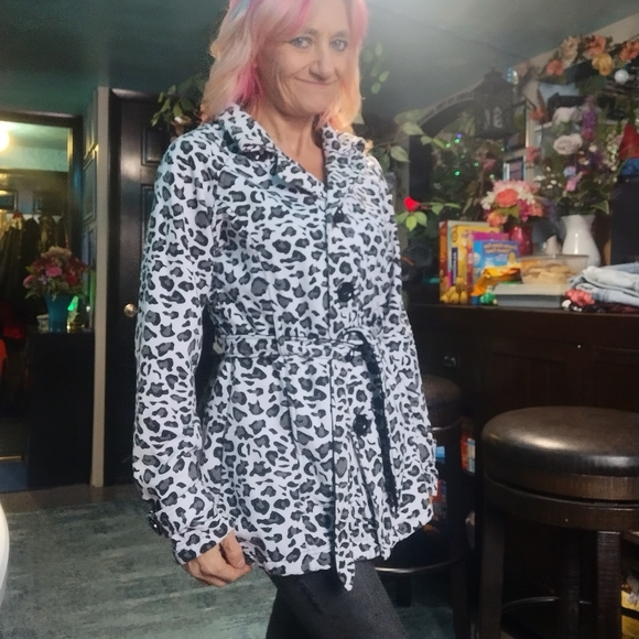 Wet Seal | Jackets & Coats | Leopard Print Pea Coat | Poshmark